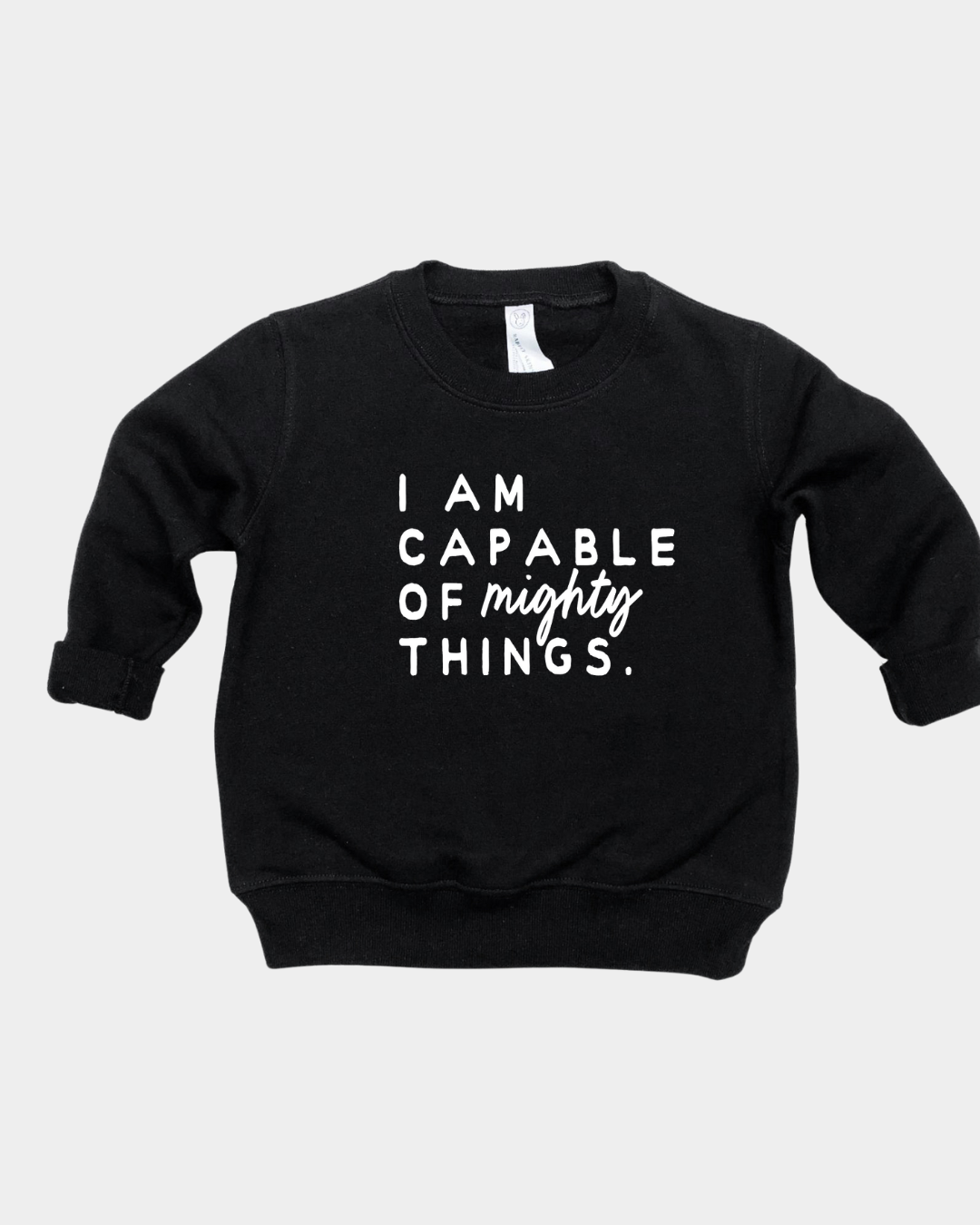 I am Capable of Mighty Things Kids Pullover – SBG Co.
