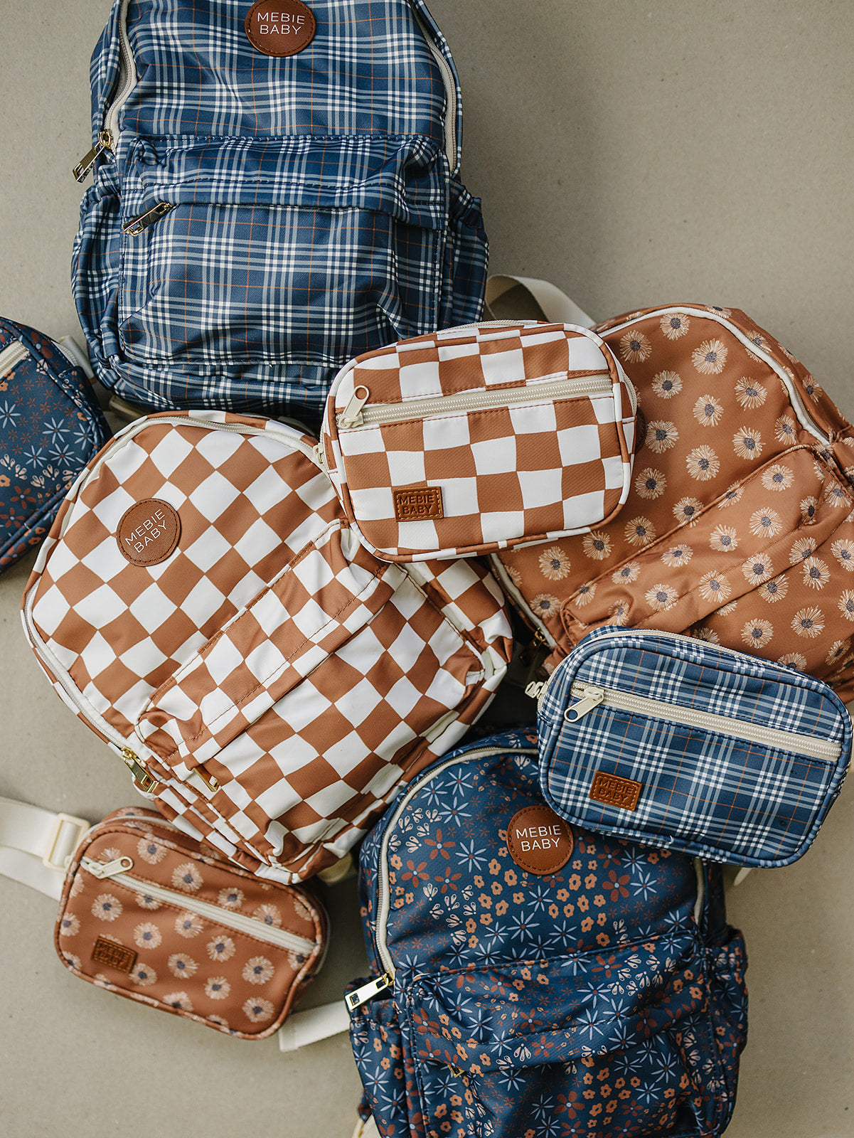 Rust Wavy Checkered Mini Backpack – Saved by Grace Co.